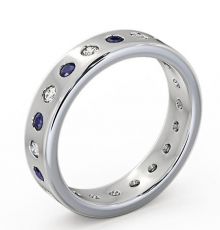 Zaira Gemstone And Diamond 0.70ct Wedding Ring