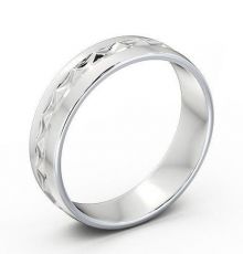 Mens Patterned Wedding Ring Palladium | Lorel Diamonds