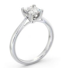Princess Diamond Basket Setting Engagement Ring Platinum Solitaire ...