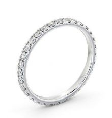 Full Eternity Round Diamond Classic Ring Platinum | Lorel Diamonds