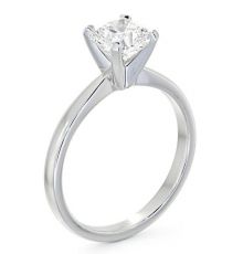 Janyla Cushion Diamond Square Prongs Engagement Ring Solitaire