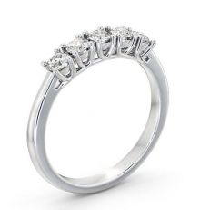 Savana Five Stone Round Diamond Sweeping Prongs Ring